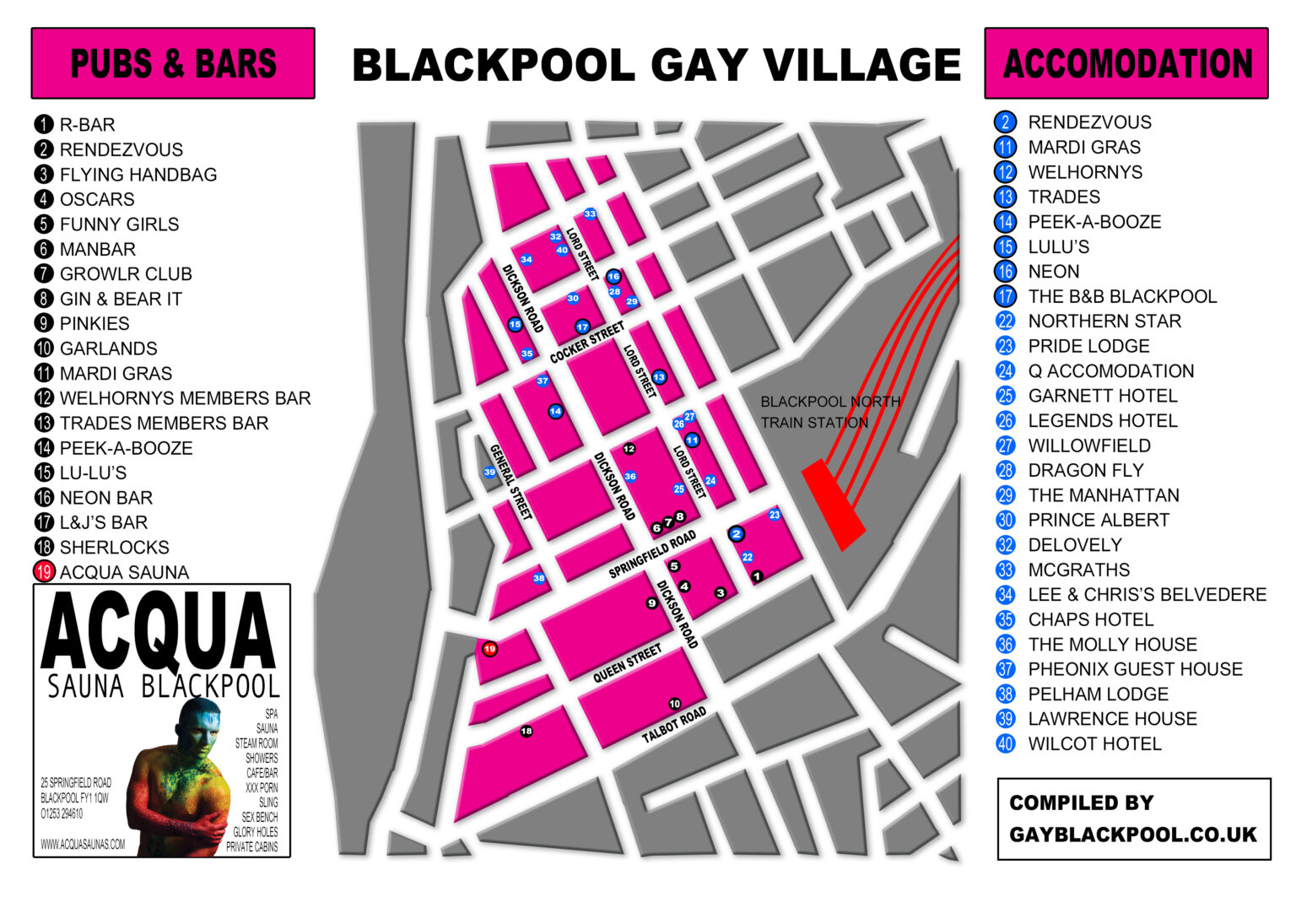 Blackpool Gay Village Map Gay Blackpool